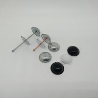 China Perforated Base Metal Insulation Hangers 22mm or 28mm Diameter Stainless Steel Dome Caps for Air System for sale