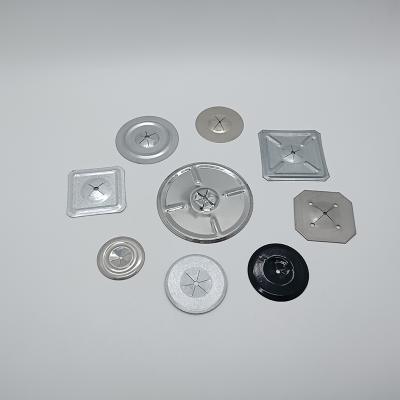 China 1.5 Inch Perforated Insulation Self Tightening Washer Flat  Round Galvanized Steel For Wall And Ceiling for sale