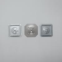 China 50pcs Perforated Insulation Self Locking Washer Flat 1.8mm Thick Round Galvanized Iron Metal for sale