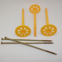 China Drywall Dowel Board Plastic Insulation Fasteners Round Head 50mm 55mm for sale