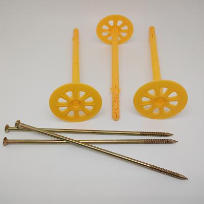 China Drywall Dowel Board Plastic Insulation Fasteners Round Head 50mm 55mm for sale