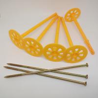 China PP Plastic Insulation Fastener Anchor Insulation Nylon Wall Plug Flat Head for sale