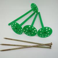 China Flat Pe Pp Wall Plug Plastic Insulation Anchor Fixing Foam Board Wall Anchors for sale