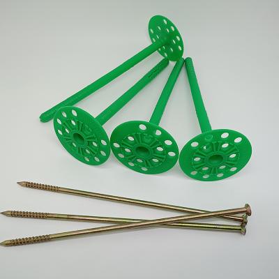 China Flat Pe Pp Wall Plug Plastic Insulation Anchor Fixing Foam Board Wall Anchors for sale