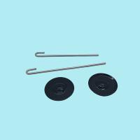 China Aluminum Solar Panel Exclusion Clips with Self Locking Washer and J Hook 4.7inch Black for Pest Control for sale