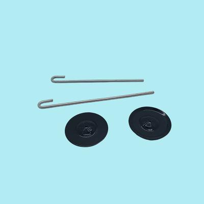China Aluminum Solar Panel Exclusion Clips with Self Locking Washer and J Hook 4.7inch Black for Pest Control for sale