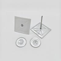 China 50 X 50mm Base 12GA Peel Press Hanger Self Adhesive Stick Hanger Stuck up Insulation Pin Insulation Hanger Manufacturer for sale