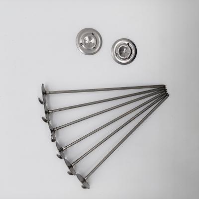 China Factory-Made Steel Cap Nail Smooth Shank Type with Checkered Head Style Welding Duct Liner Cup Insulation Pin at Cheap Price for sale