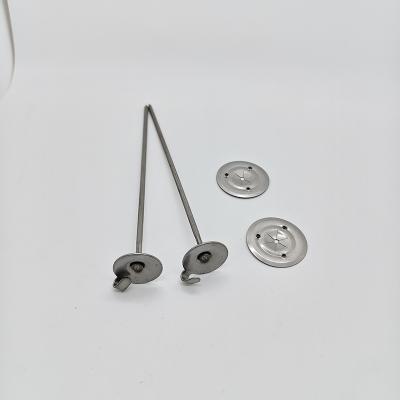 China Mechanical Insulation Fasteners Steel Cupped Head Weld Pin with Smooth Shank Paper and Pin Sleeve for sale