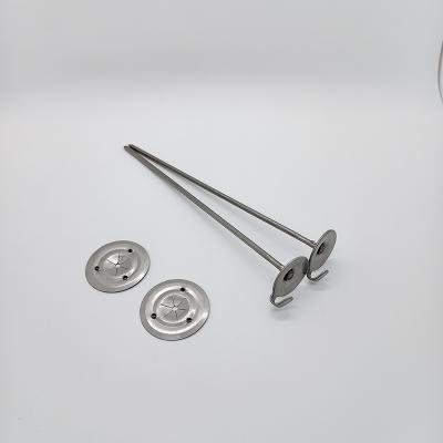 China Manufacturer Of 12GA Cup Head Weld Pin W/Paper Washer Cup Head Insulation Pin Insulated Mini Cup Head Weld Pin for sale