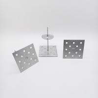 China Galvanized Stainless Steel Perforated Base Insulation Hangers with 33mm Pin Length for External Walls for sale