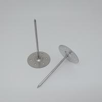 China Glass Wool Adhesive Insulation Spikes 35*35mm 50*50mm Stick Pins For Insulation for sale
