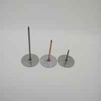 China Glass Wool Adhesive Insulation Spikes 35*35mm 50*50mm Stick Pins For Insulation for sale