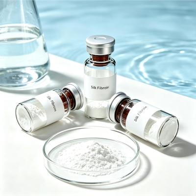 China Skincare Hydrolyzed Silk Fibroin High Bioactivity Silk Protein Fibroin for sale
