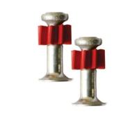 China DNT Drive Pin with Flute & Top Hat & Knurled Shank for sale