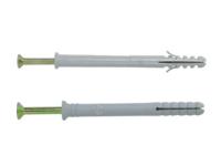 China Nylon Hammer Drive Anchors with Zinc Plated Passivated Steel Screw for sale