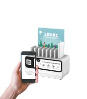 China 8 Slot Mobile Phone Power Bank Sharing Station Rental Power Bank Cabinet For Restaurant for sale