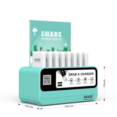 China 5000mah Shared Power Banks 8 Port Mobile Phone Charging Station CE Approved for sale