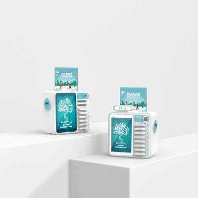 China 8 Ports Power Bank Charging Station Vending Machine Manufacturers For Airports Hospital for sale