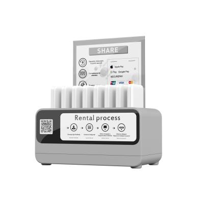 China FCC 8 Port Desktop Shared Power Bank Public Phone Charging 3500g for sale