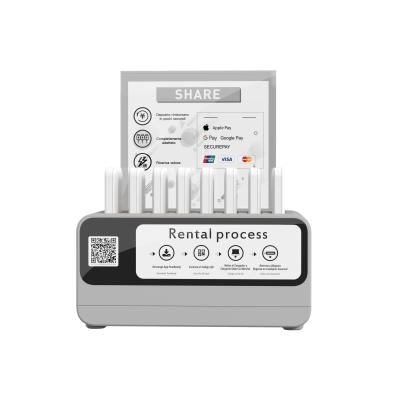 China OEM Charging Station Power Bank Rental Machine 12 Ports Mobile Pay for sale