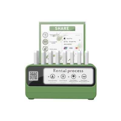 China 8 Port Rental Power Bank Station For Rent Anti Theft 251*141*124mm for sale