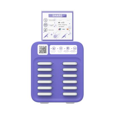 China HaoYue Sharing 3 In 1 Power Bank Rental System 12 Units 5000mah for sale