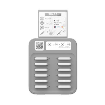 China ABS Fireproof Kiosk Power Bank 12 Port 5000mah Scan QR Code To Rent for sale