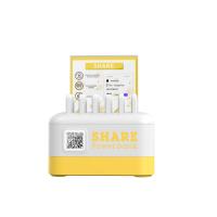 China ABS Desktop Shared Rental Power Bank Coin Operated Cell Phone Charging for sale