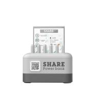 China HopeYear Desktop Stand Advertising Sharing Power Bank Station 5000MAh 6 Port for sale