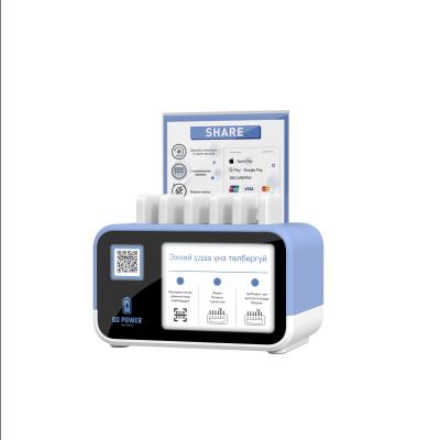China FCC Rental Power Bank Mobile Kiosk 6 Slots Short Circuit Protection for sale