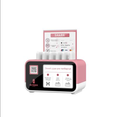 China Wireless Power Bank Rental Station 5000MAh*6  Fast Charging 2 USB Output Input for sale