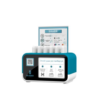China 8 Slots Shared Power Bank Station Public Phone Charging 2800g E605 App Conrtol for sale