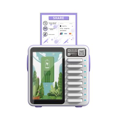 China OEM Power Bank Rental Kiosk For Restaurant  5000mAh*8 E1009 for sale