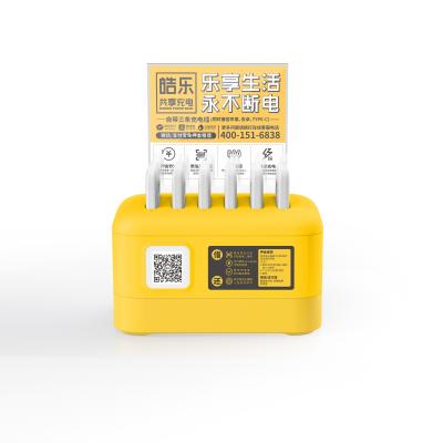 China 3 In 1 Power Bank Rental Kiosk 5000mAh 6 Port 4G 5G App Pay for sale