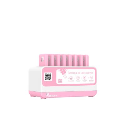 China ABS Fireproof Rental Power Bank Station 5000MAh*6 Multi Phone Charging for sale
