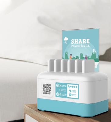 China Public 6pcs Power Bank Rental Station GPS Positioning For Mobile Charging for sale