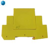 China Injection Moulding Lightning Arrester Box Plastic Shell Yellow for sale