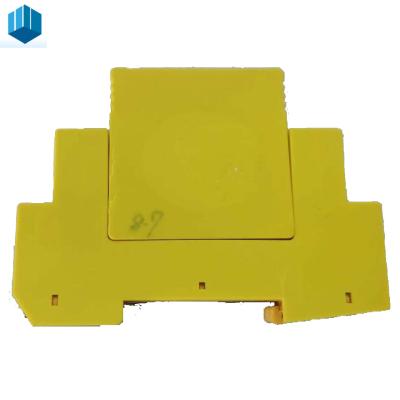 China Injection Moulding Lightning Arrester Box Plastic Shell Yellow for sale