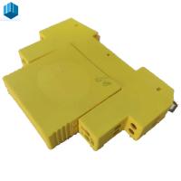 China Injection Moulding Lightning Arrester Box Plastic Shell Yellow for sale