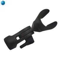 China Plastic Injection Molded Microphone Rotating Bracket 35000 Shots Black Custom for sale