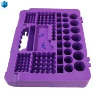 China Custom Injection Molded Purple Plastic Inner Parts PA Nylon 35000 Shots Mold Life for sale