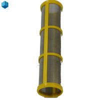 China Yellow Round Plastic Mesh Injection Moulded Plastic Components for sale
