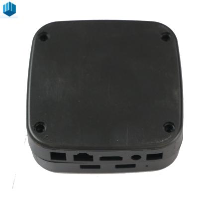 China Custom Injection Molded PA66 Converter Black Box Enclosure Plastic 120x80x50mm for sale