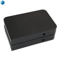 China Custom Injection Molding Data Converter Square Plastic Housing Black 35000 Shots for sale