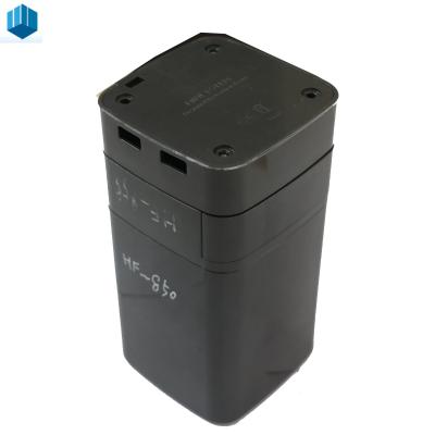 China Black Custom Molded Plastic Parts Charging Converter Plastic Case for sale