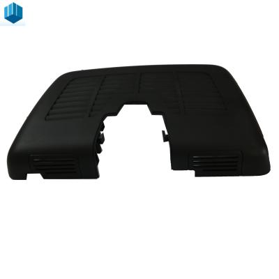China Black ABS Injection Molding Grid Shell Cover Plastic Parts 100mm Custom for sale