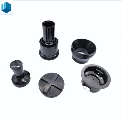 China Black ABS Plastic Injection Moulded Parts 35000 to 1000000 Shots Mold Life for sale