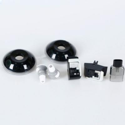 China Black Circle Plastic Injection Molding Parts 35000-1000000 Shots for sale