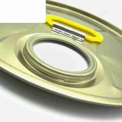 China Tinplate Ring Cover Paint End And Shell For Irregular Shape Cans for sale